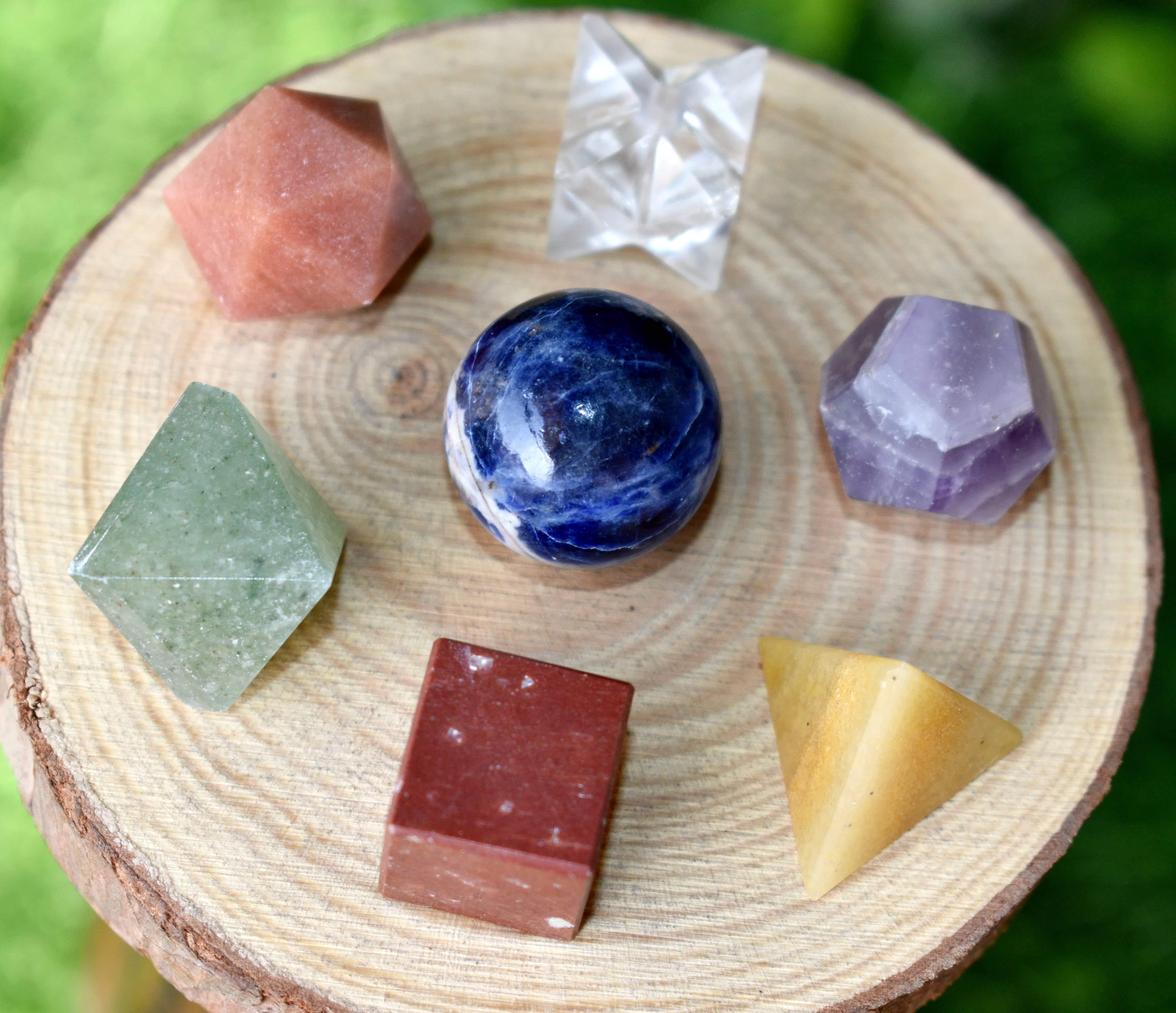 Platonic Solids Crystals | Merkaba Crystal Grid | Soothing Crystals