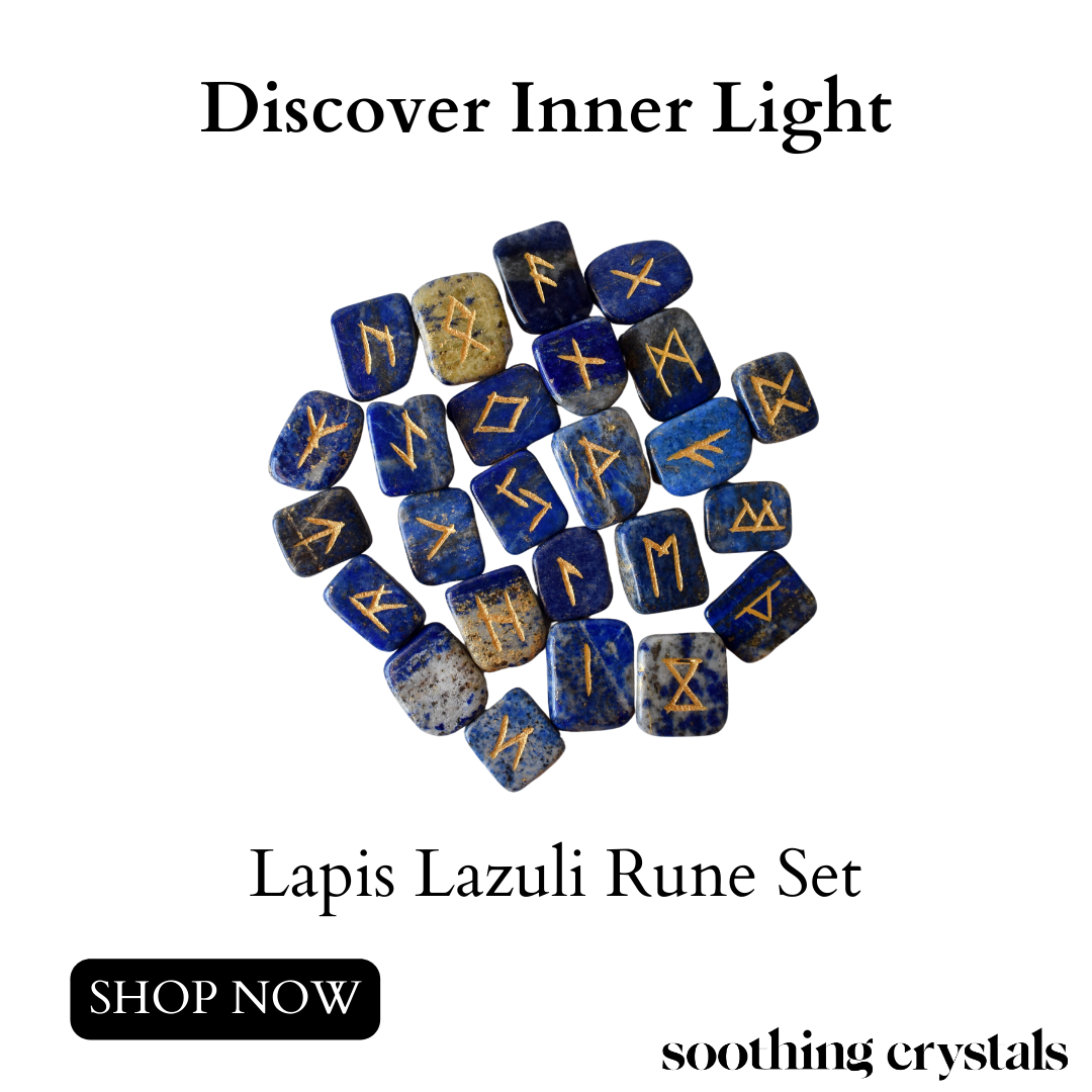 Lapis Lazuli Rune Sets- Buy Runic Gemstone/ Elder Futhark Rune Set with ...